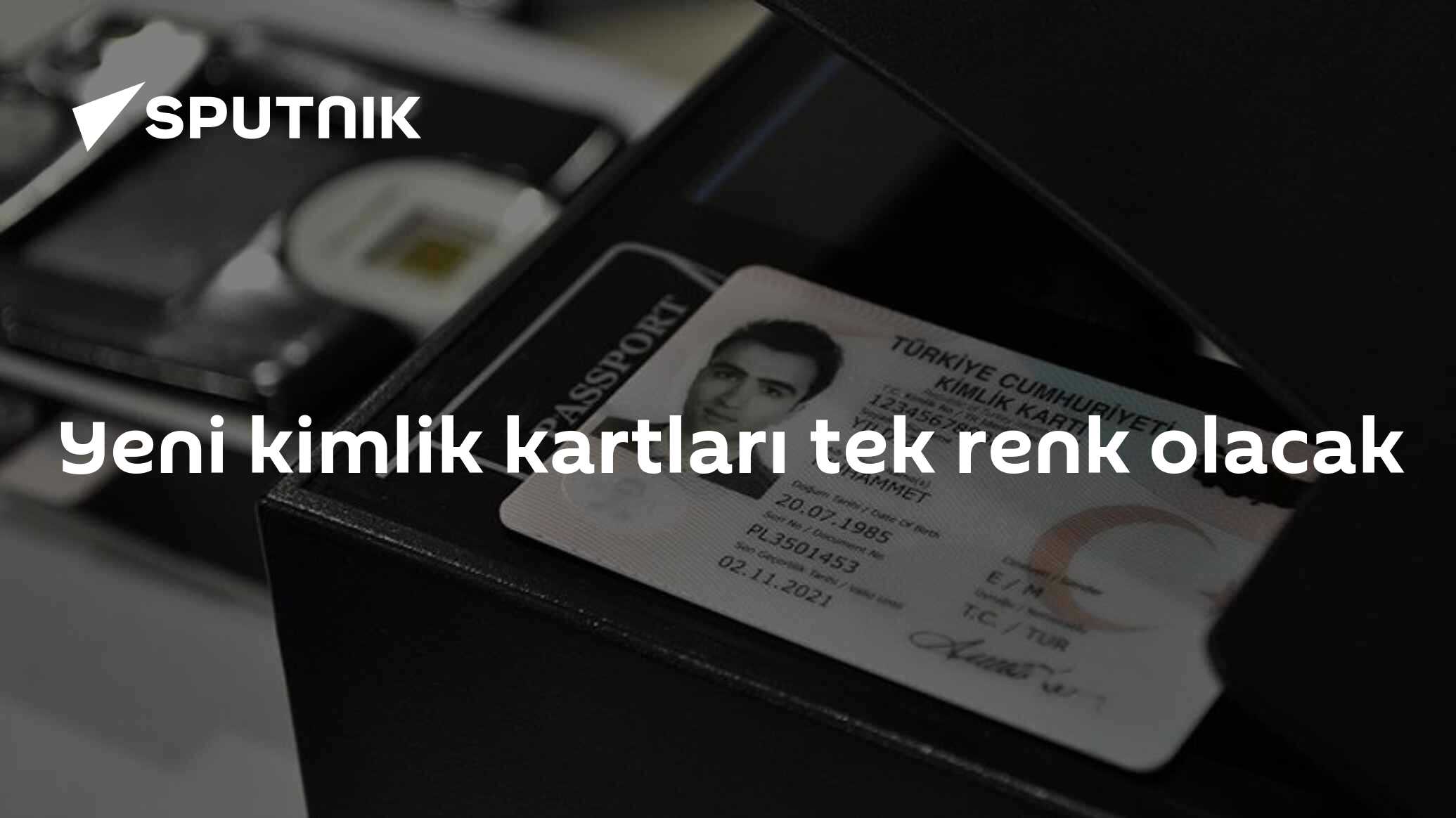 Yeni kimlik kartları tek renk olacak - 06.01.2016, Sputnik Türkiye