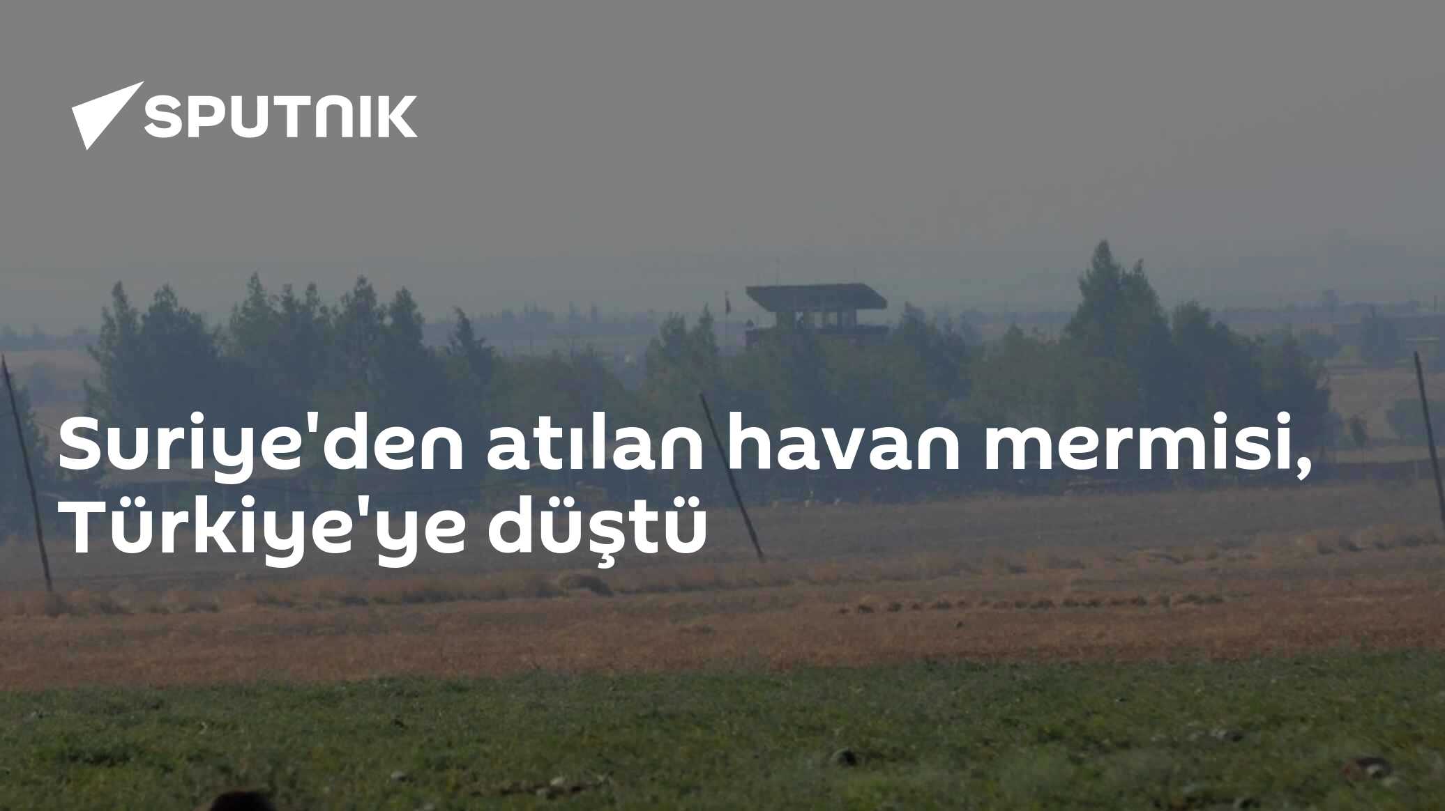 Suriye'den atılan havan mermisi, Türkiye'ye düştü - 10.01.2016, Sputnik ...