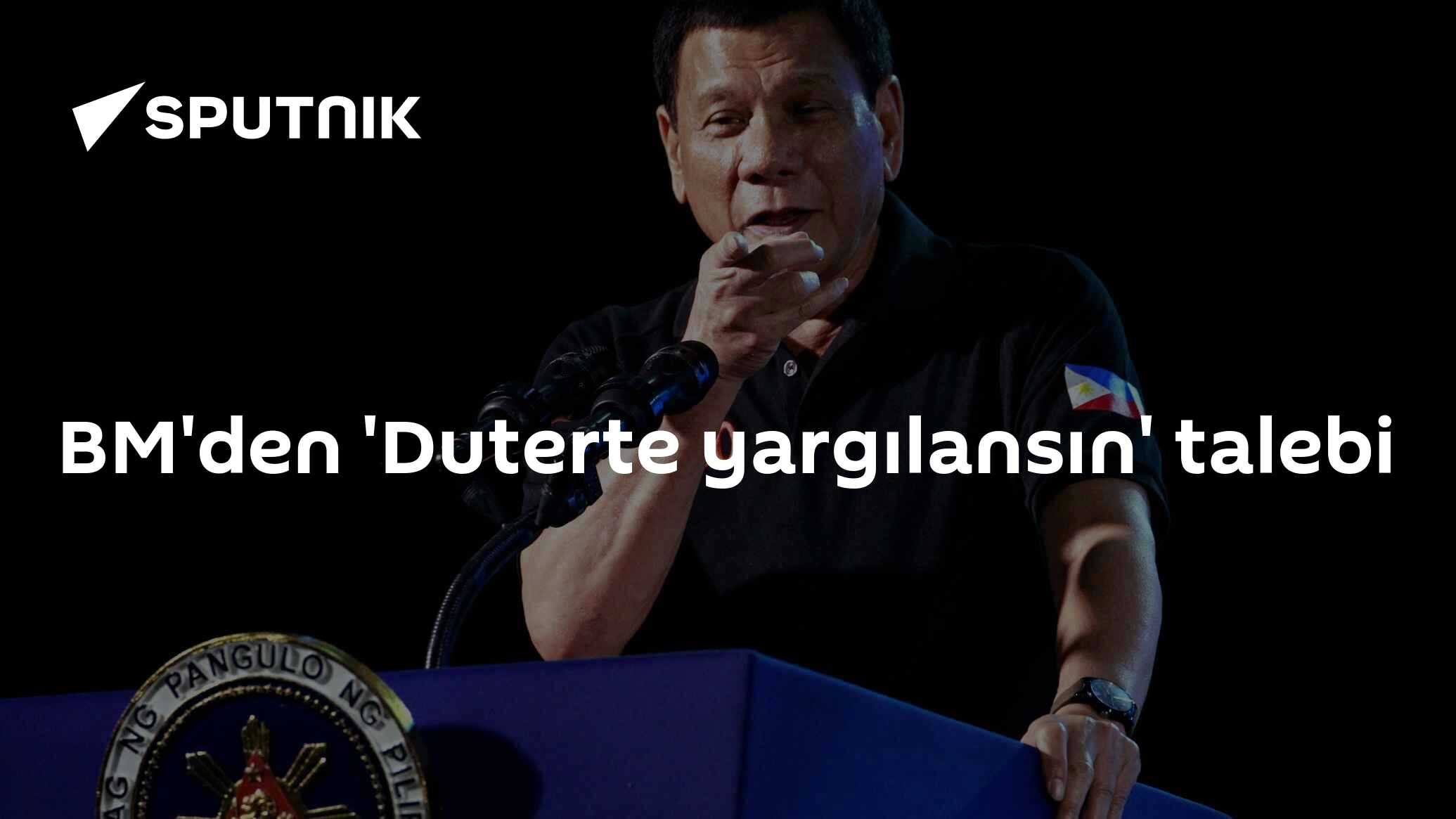 BM'den 'Duterte yargılansın' talebi - 20.12.2016, Sputnik Türkiye