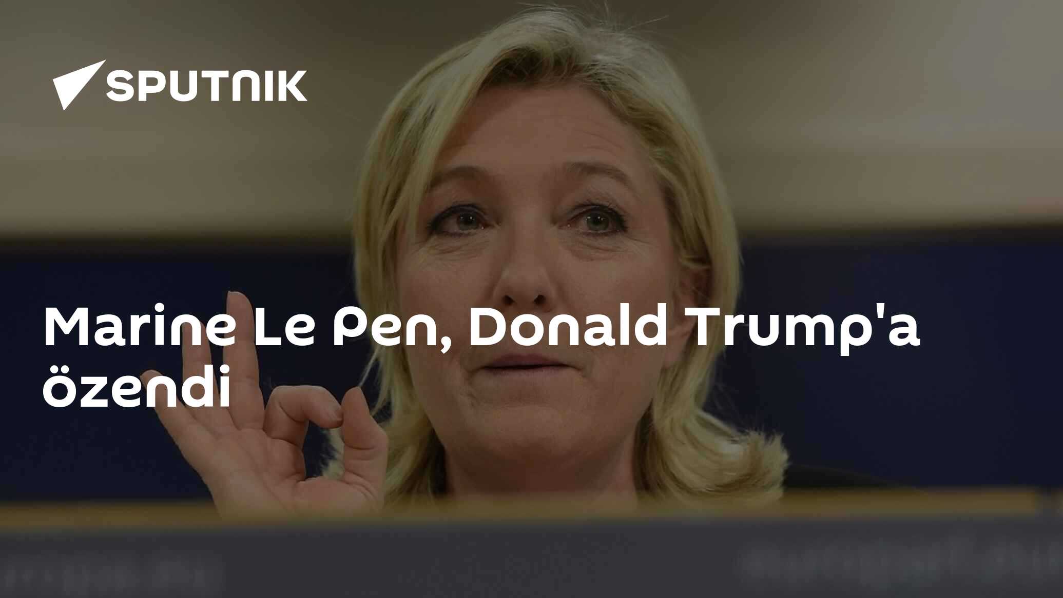 Marine Le Pen, Donald Trump'a özendi - 10.01.2017, Sputnik Türkiye