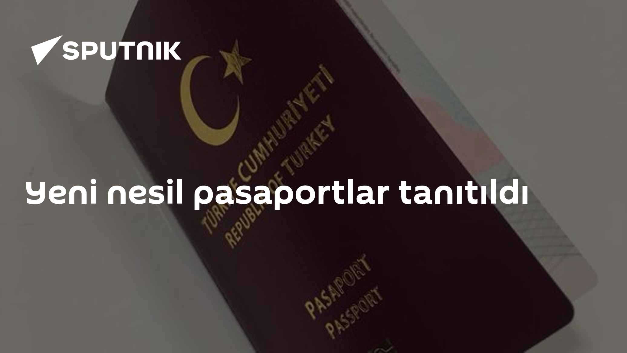 Yeni nesil pasaportlar tanıtıldı - 02.11.2017, Sputnik Türkiye