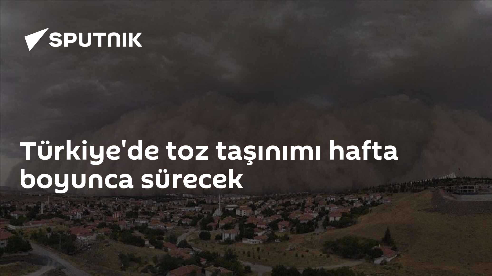 Türkiye'de toz taşınımı hafta boyunca sürecek - 13.09.2020, Sputnik Türkiye