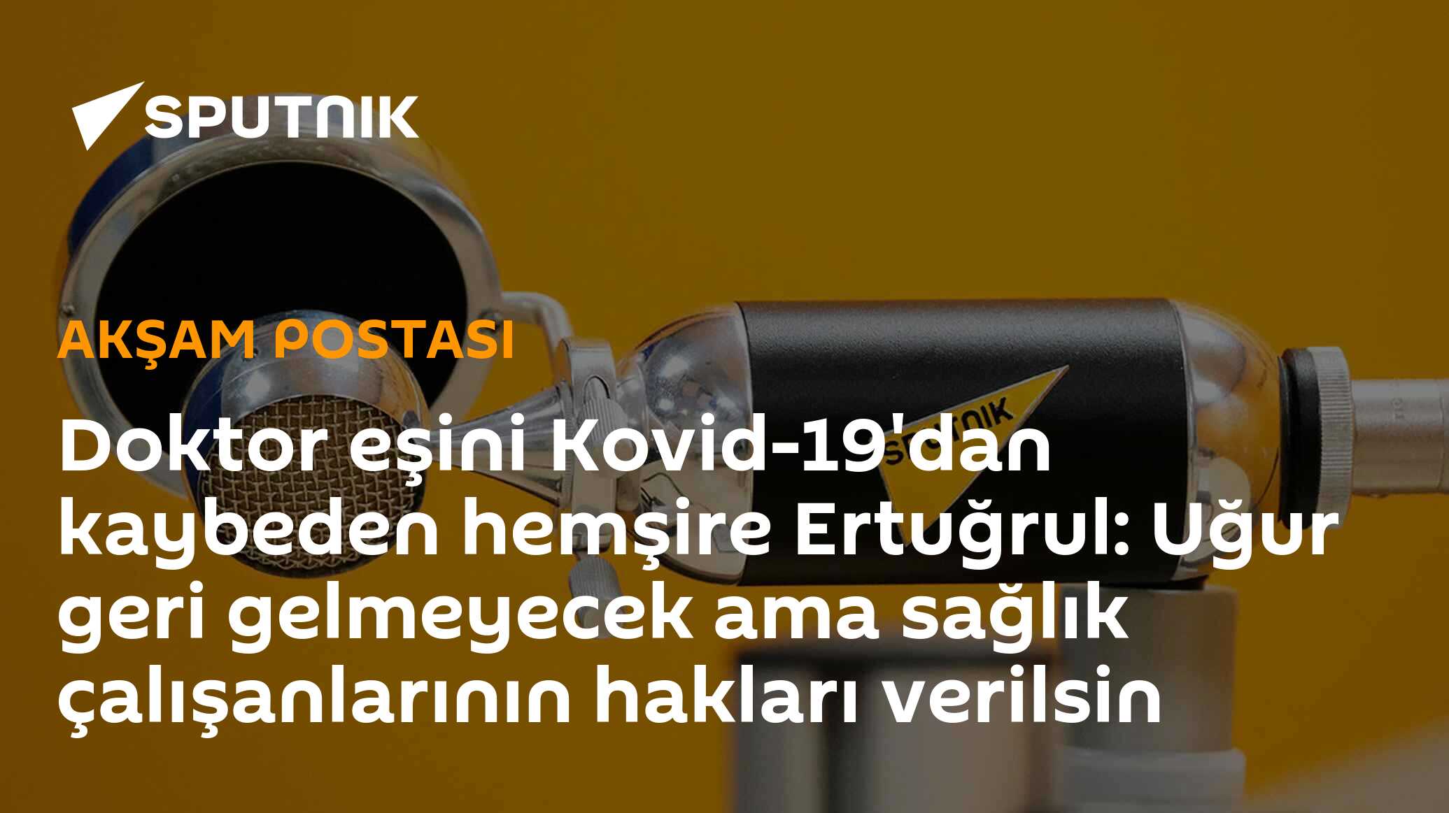 Doktor eşini Kovid-19'dan kaybeden hemşire Ertuğrul: Uğur geri ...