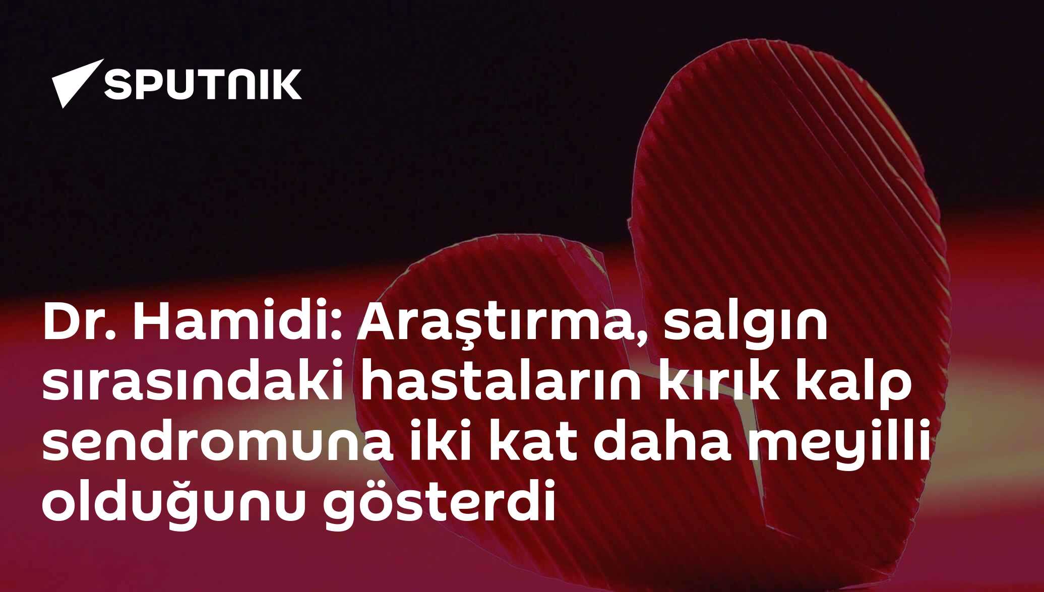 Dr. Hamidi: Araştırma, salgın sırasındaki hastaların kırık kalp ...