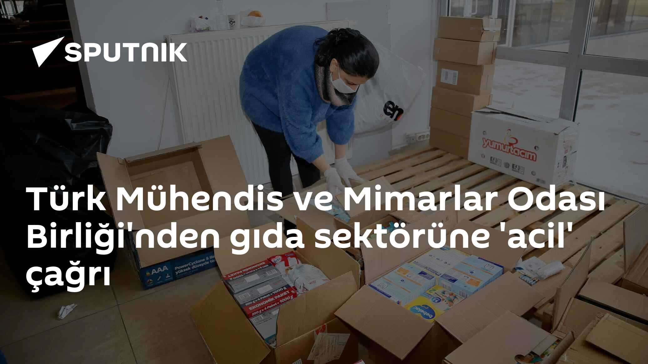 Türk Mühendis ve Mimarlar Odası Birliği'nden gıda sektörüne 'acil ...