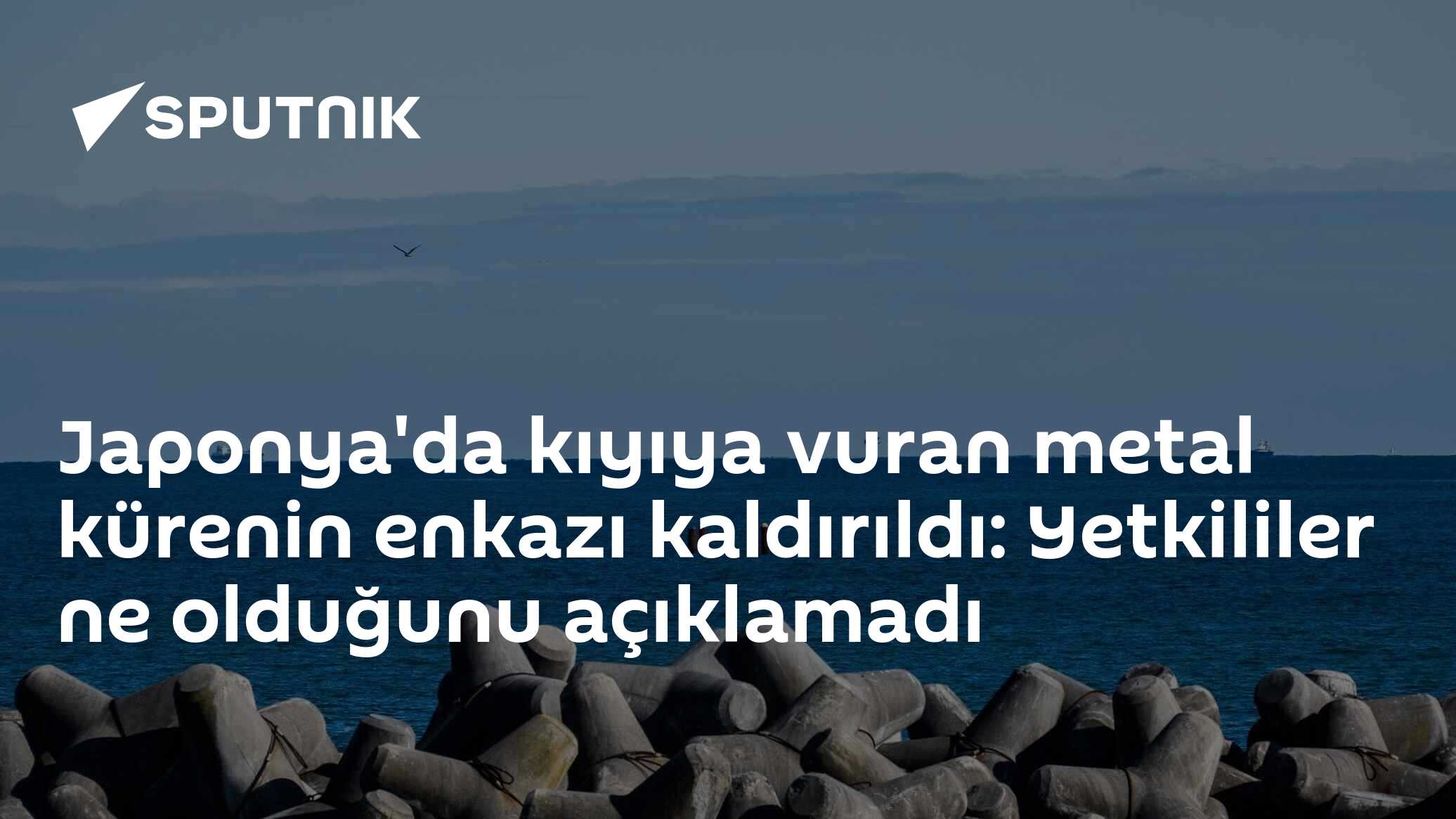 Japonya'da kıyıya vuran metal kürenin enkazı kaldırıldı: Yetkililer ne ...