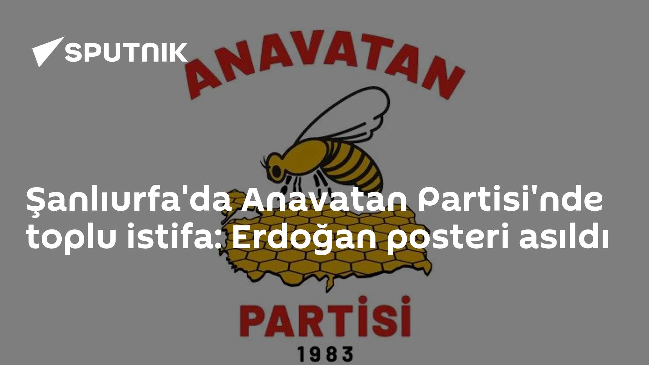 Şanlıurfa'da Anavatan Partisi'nde toplu istifa: Erdoğan posteri asıldı ...