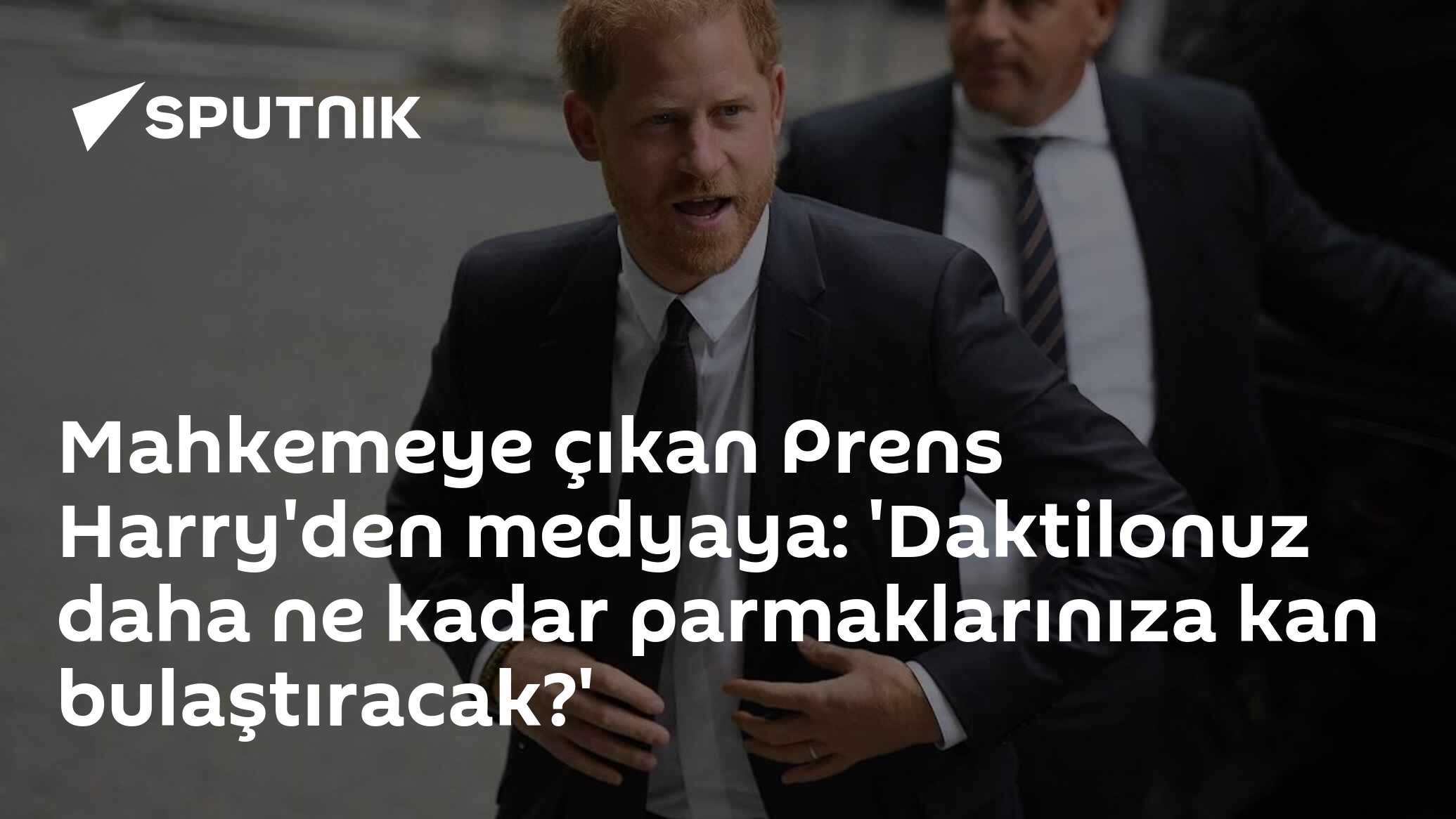 Mahkemeye çıkan Prens Harry'den medyaya: 'Daktilonuz daha ne kadar ...