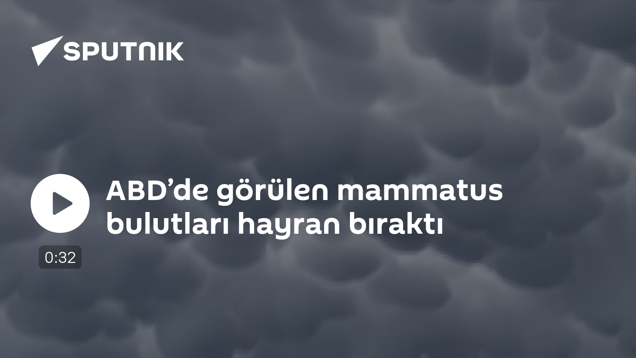 ABD’de görülen mammatus bulutları hayran bıraktı - 15.06.2023, Sputnik ...