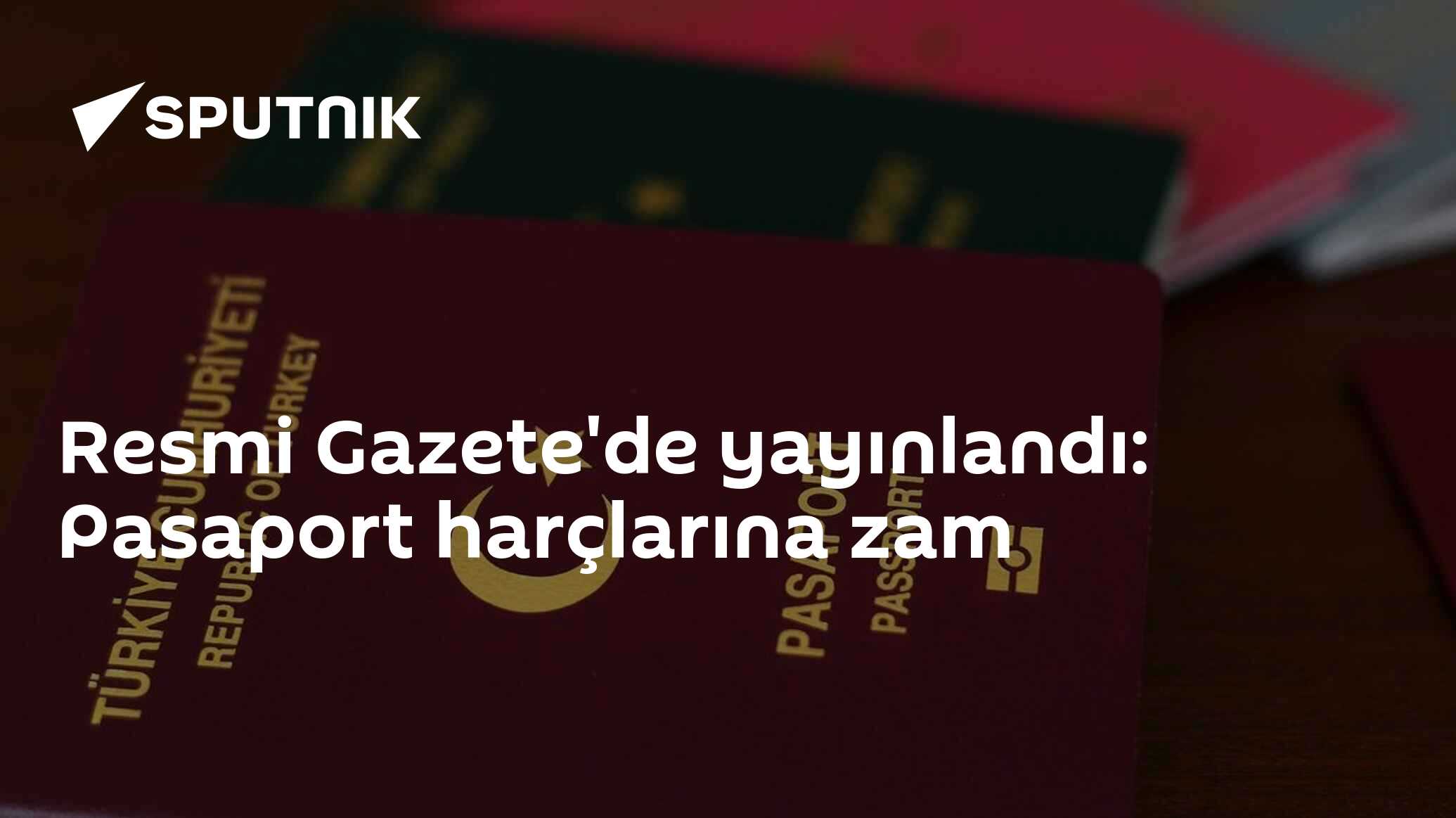 Resmi Gazete'de yayınlandı: Pasaport harçlarına zam - 13.07.2023 ...