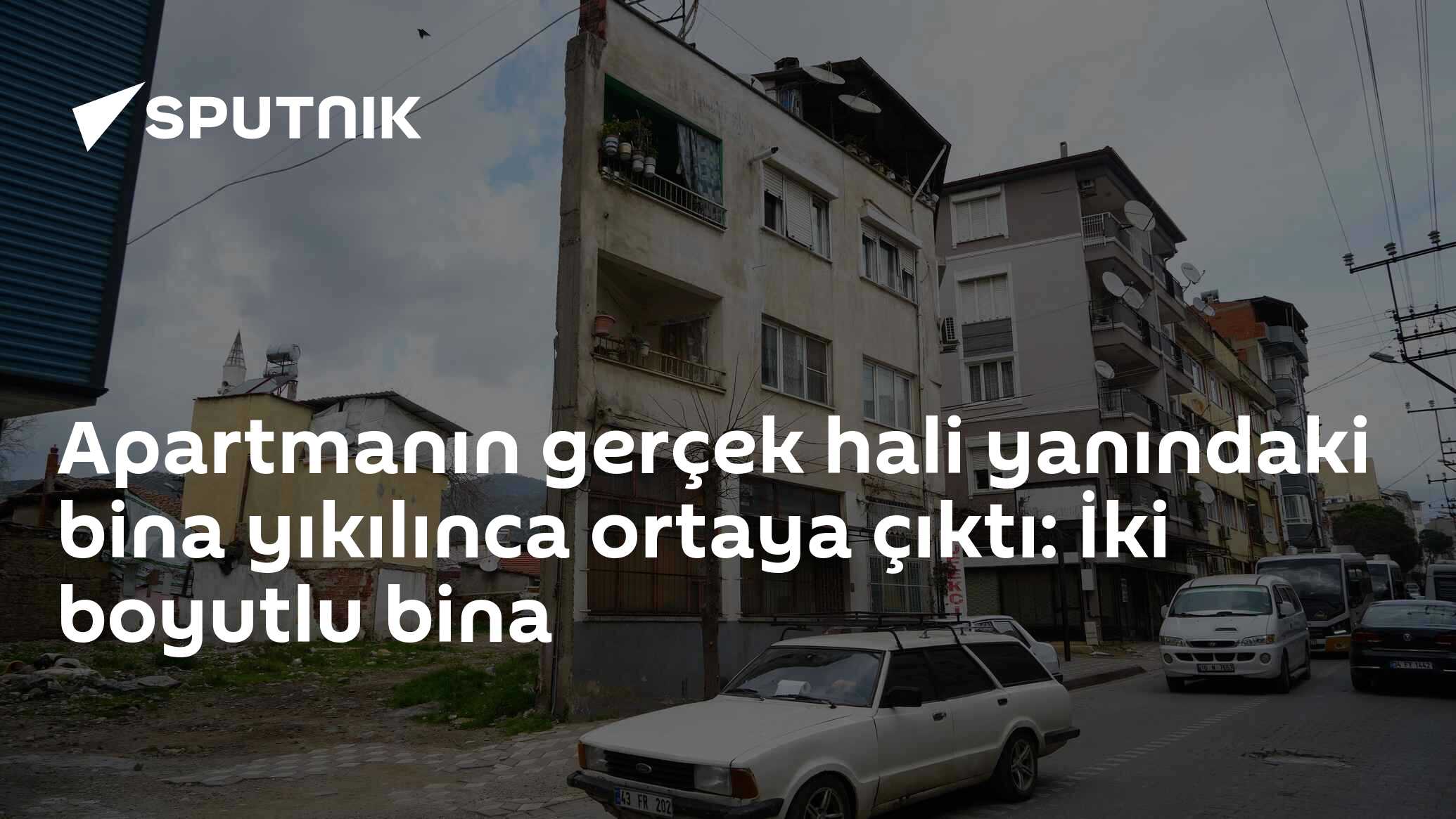 Apartmanın gerçek hali yanındaki bina yıkılınca ortaya çıktı: İki ...