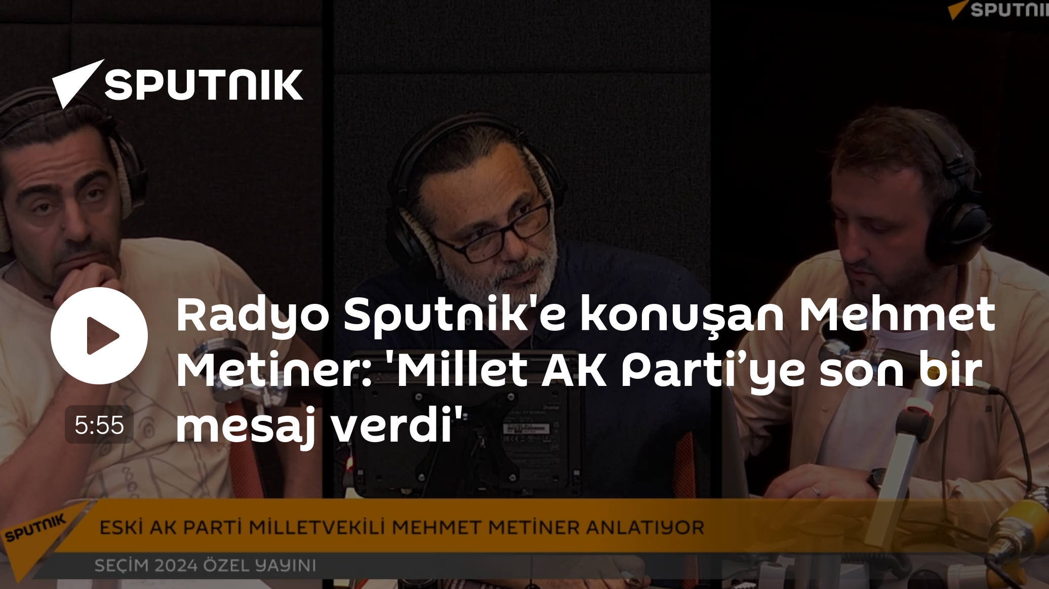 Radyo Sputnik'e konuşan Mehmet Metiner: 'Millet AK Parti’ye son bir ...