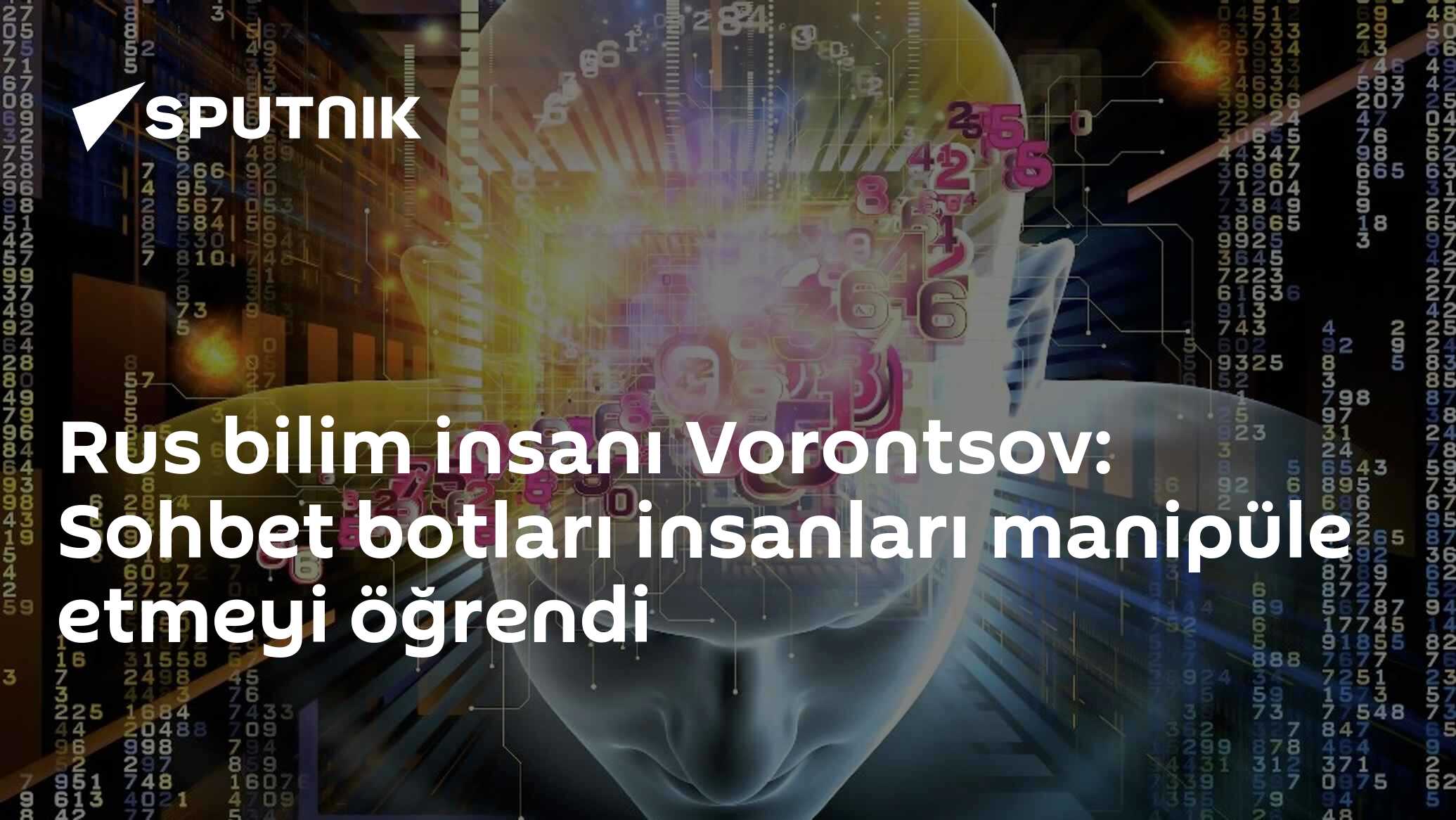 Rus bilim insanı Vorontsov: Sohbet botları insanları manipüle etmeyi öğrendi - 17.06.2024 ...