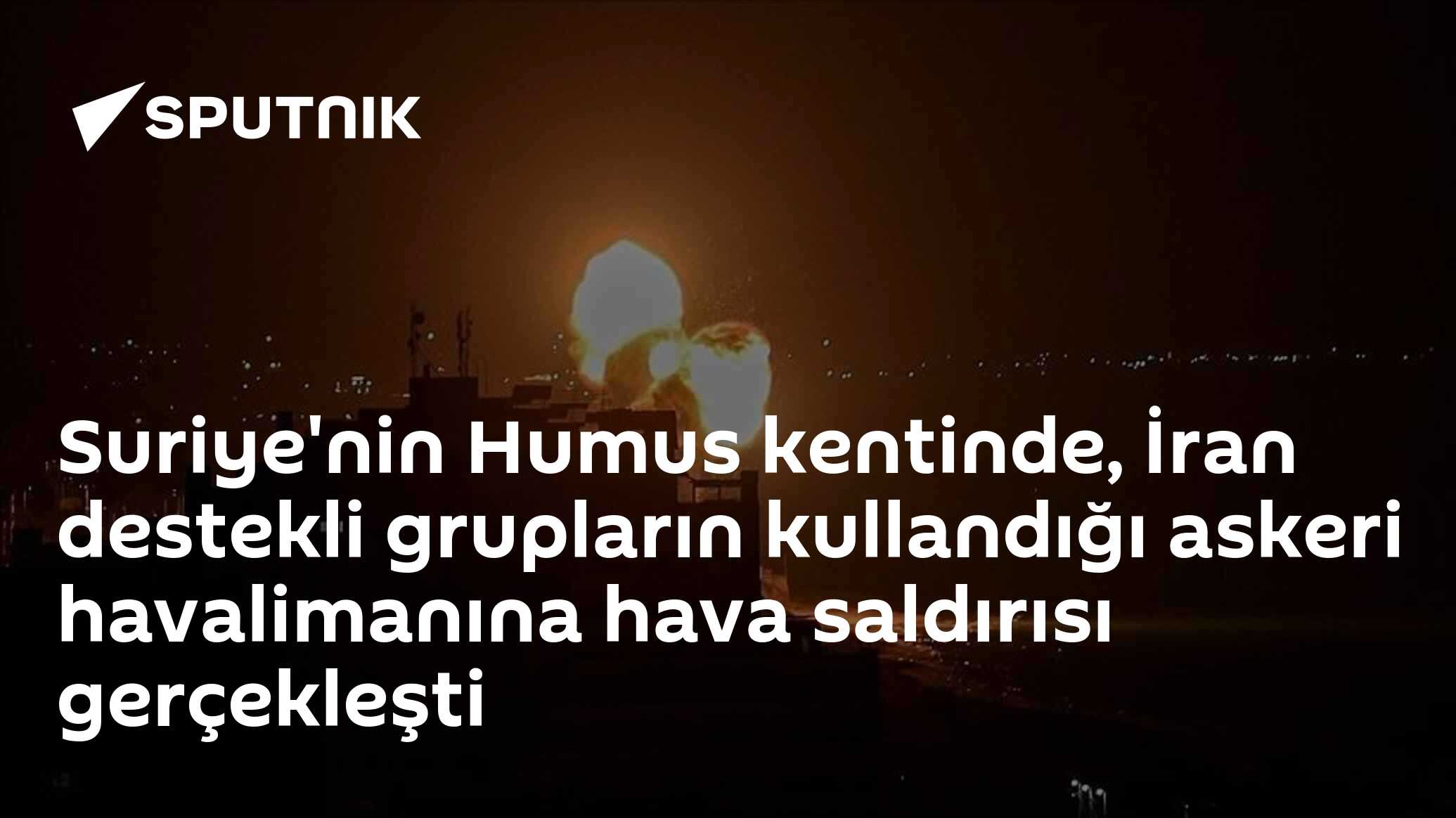 Suriye'nin Humus kentinde, İran destekli grupların kullandığı askeri ...