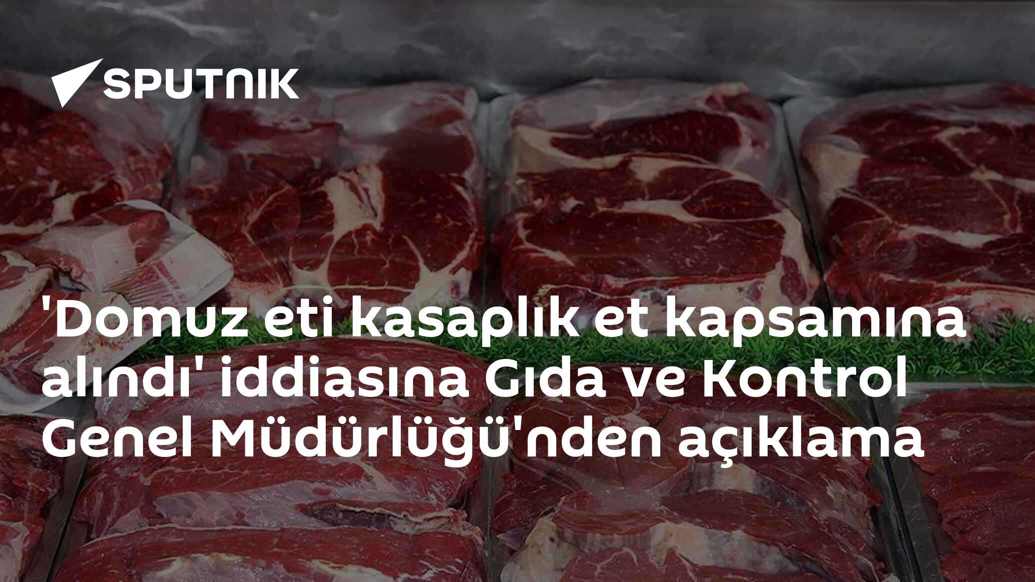 'Domuz eti kasaplık et kapsamına alındı' iddiasına Gıda ve Kontrol ...