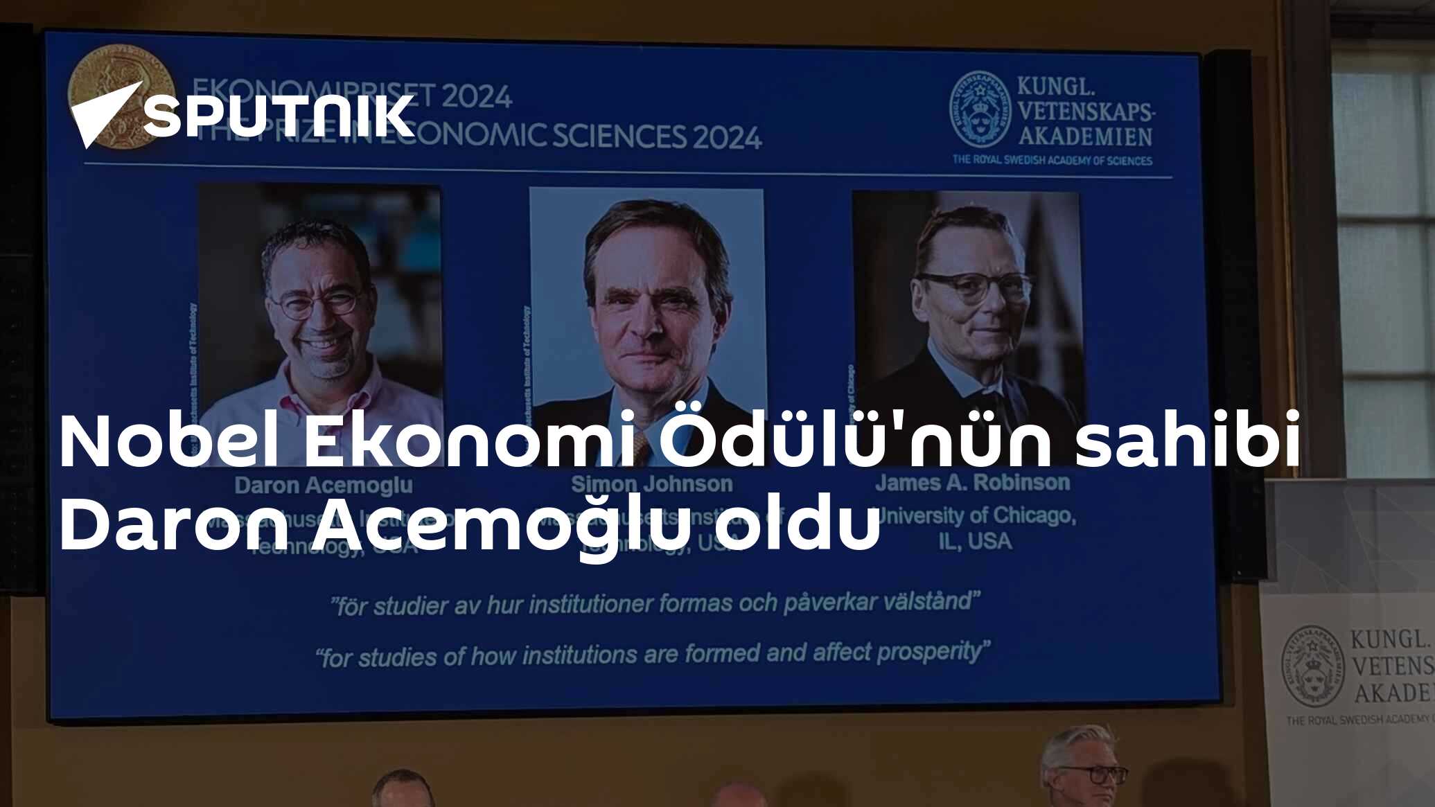 Nobel Ekonomi Ödülü'nün sahibi Daron Acemoğlu oldu - 14.10.2024 ...