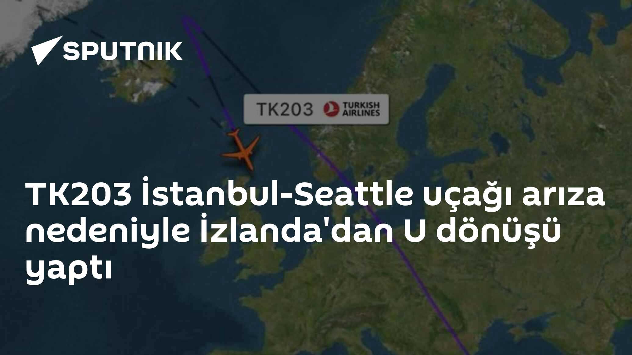 TK203 İstanbul-Seattle uçağı arıza nedeniyle İzlanda'dan U dönüşü yaptı ...