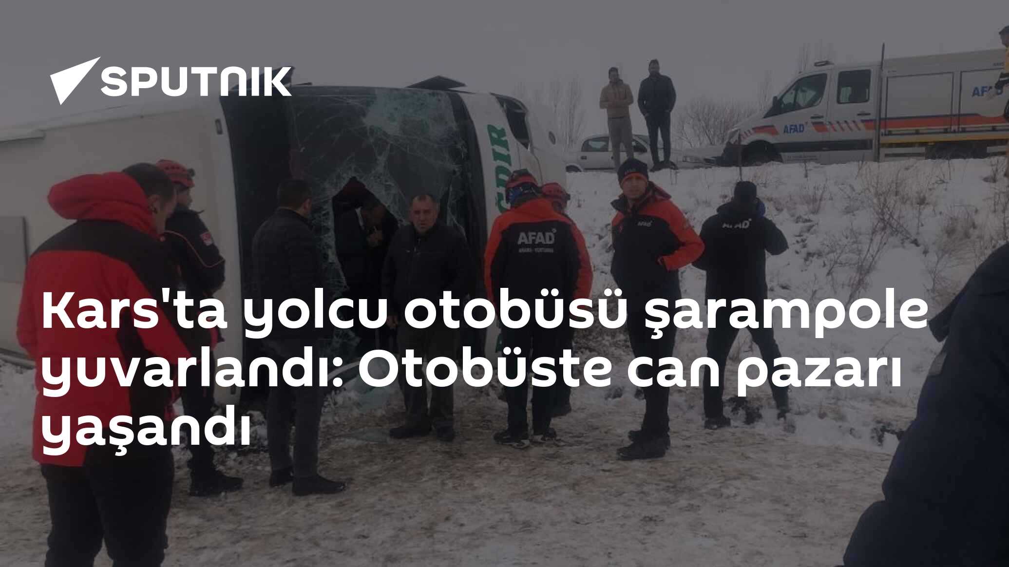 Kars'ta yolcu otobüsü şarampole yuvarlandı: Otobüste can pazarı yaşandı - 28.12.2024, Sputnik ...
