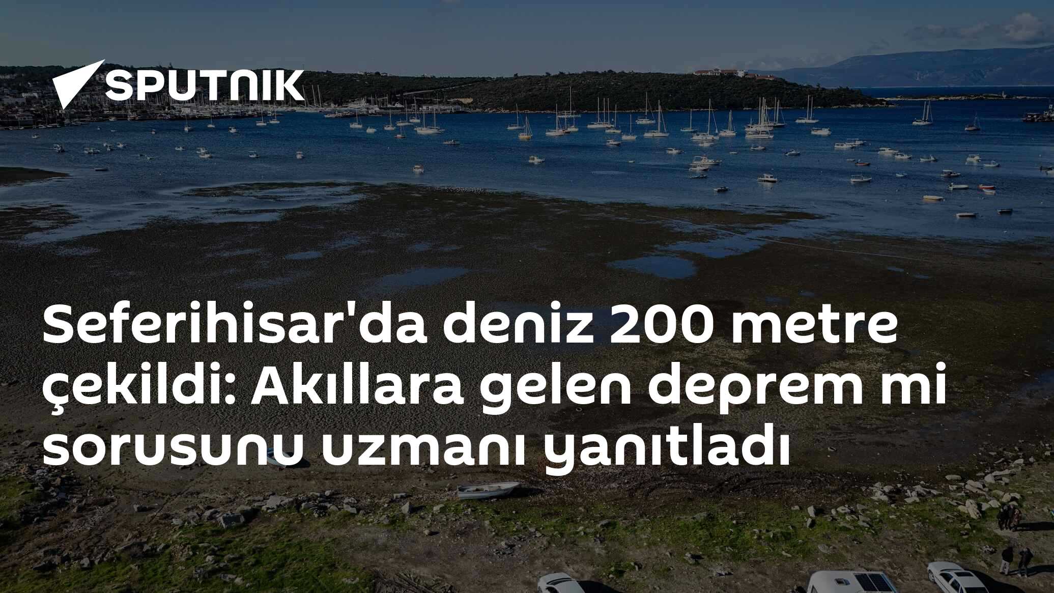 Seferihisar'da deniz 200 metre çekildi: Akıllara gelen deprem mi ...