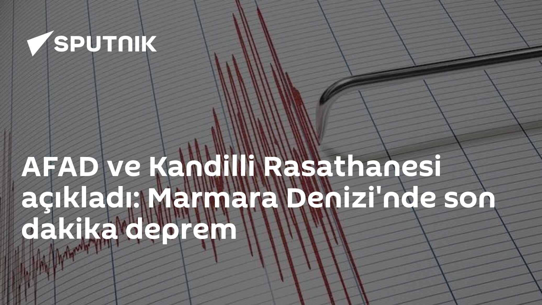 AFAD VE KANDİLLİ SON DAKİKA DEPREM: Marmara Denizi'nde deprem (Son depremler)